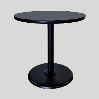 36" Black Standard Table with Black Base